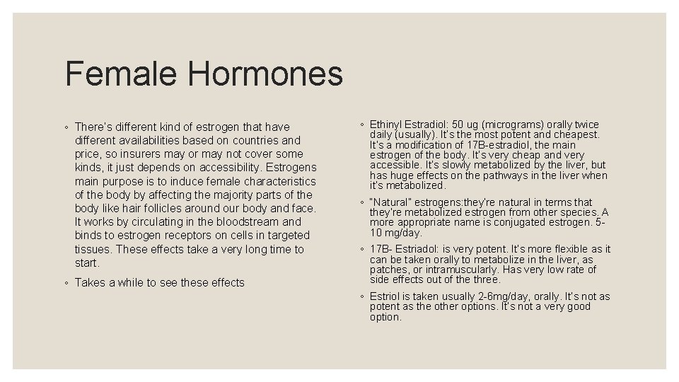 Important Concepts Whats hormone treatment Its to basically
