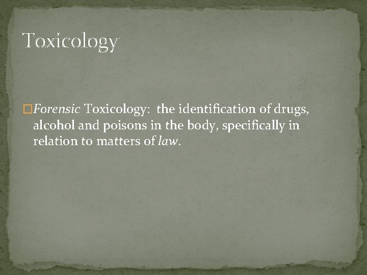 Forensic Toxicology Poisons Drugs and Alcohol Toxicology Forensic