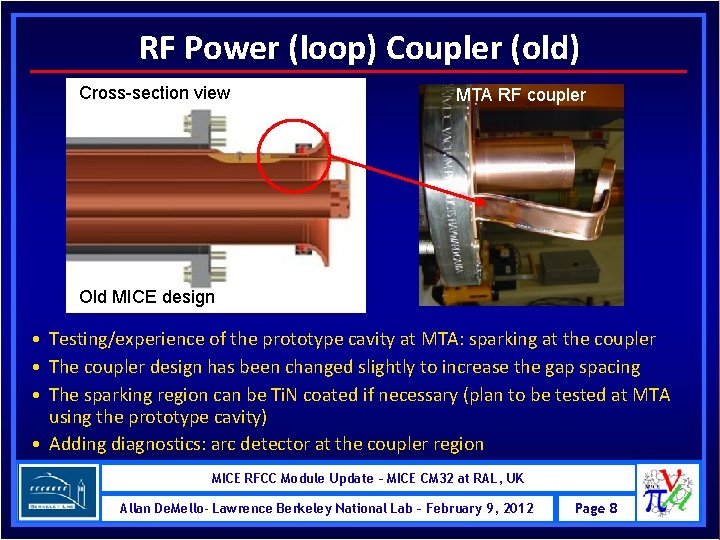 MICE RF Cavities and RFCC Module Update MICE