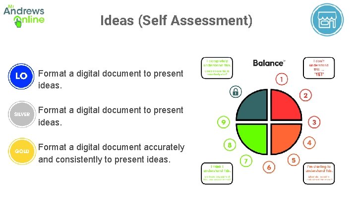 Ideas Ideas Self Assessment Format a digital document