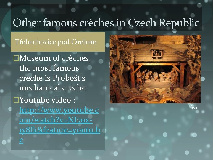 CRCHE A depiction of the birth of Jesus