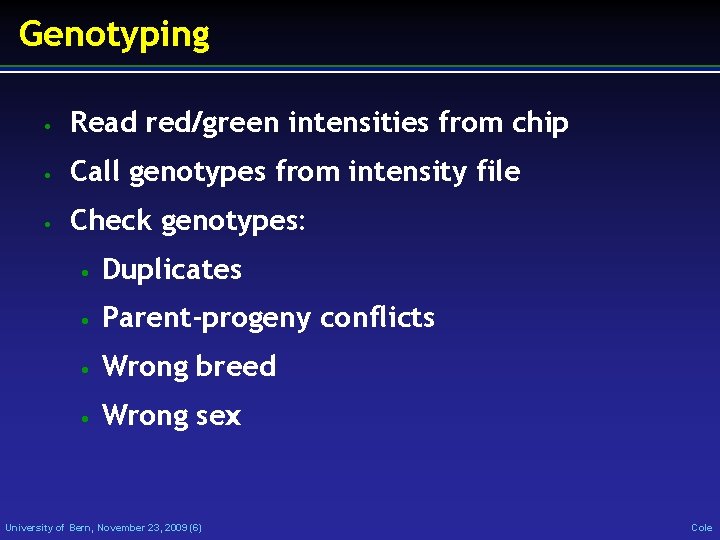 Biological Insights Gained from Genomic Prediction John B