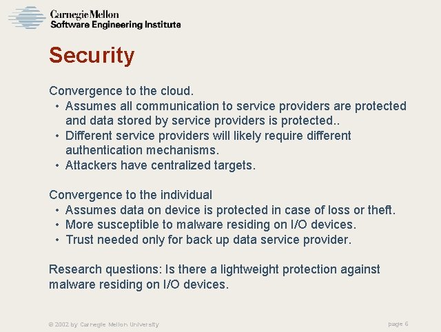 Pittsburgh PA 15213 3890 The Implications of a