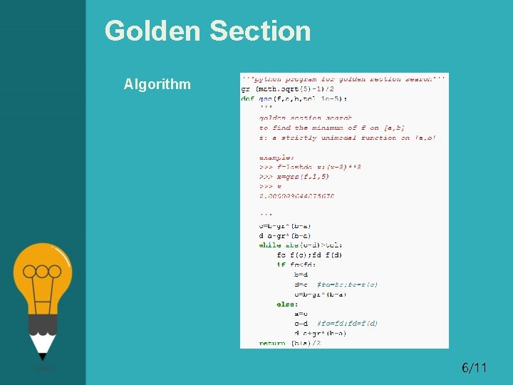 Golden Section Search By Leon Gradisar 5312010 Golden
