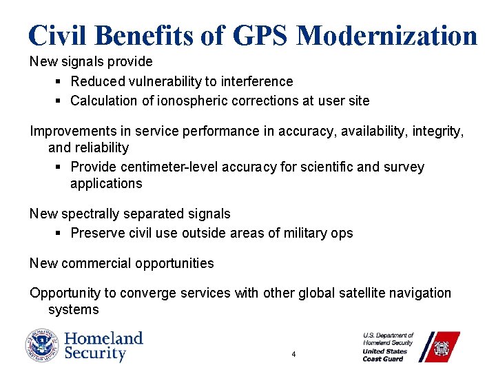 GPS Modernization 14 March 2005 CGSIC IISC Europe