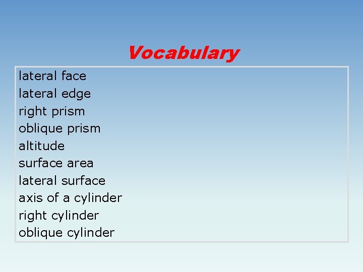 Warm Up Find the perimeter and area of