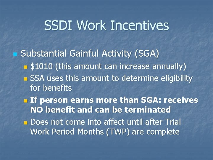 Benefits Transition Overview of SSI vs SSDI Medicaid