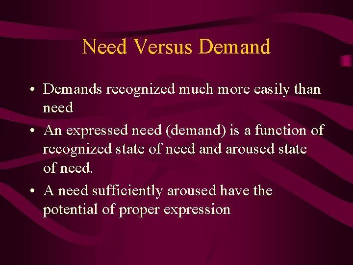 Use Users Community Needs Information Needs and Behaviors