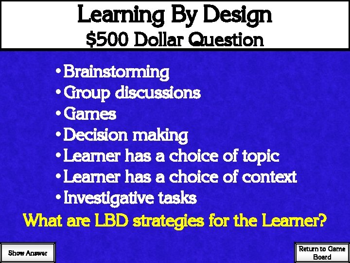 Constructionism Learning By Design Project Based Learning Pot