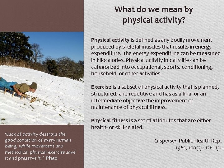 LETS GET PHYSICAL health benefits of physical activity