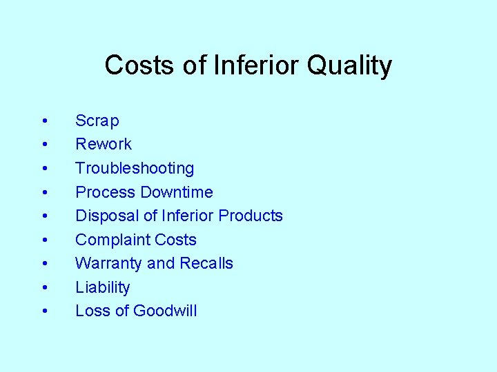 Quality Management What is Quality Ability of ProductService