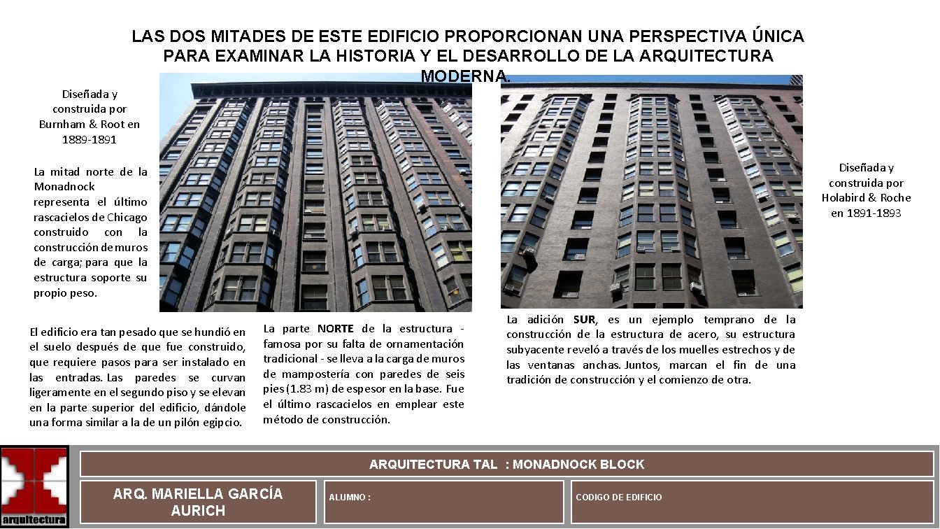 MONADNOCK BLOCK NORTH HALF 53 W JACKSON BLVD