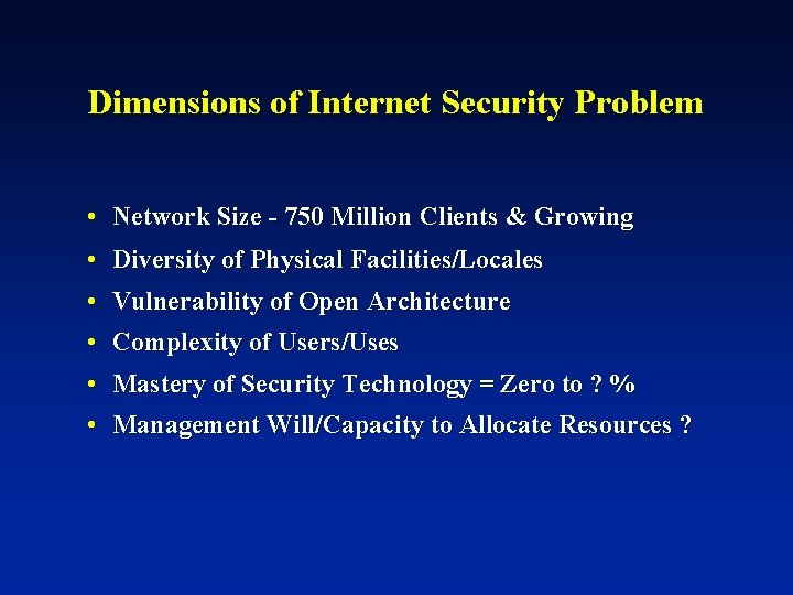 Protecting Internet Infrastructure Michael M Roberts mmrdarwin ptvy