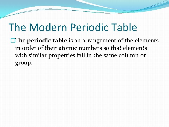 Chapter 5 1 History of the Periodic Table