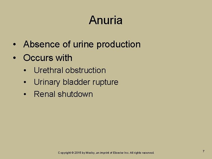 Urinalysis Unit 5 Chapter 27 Physical Examination of