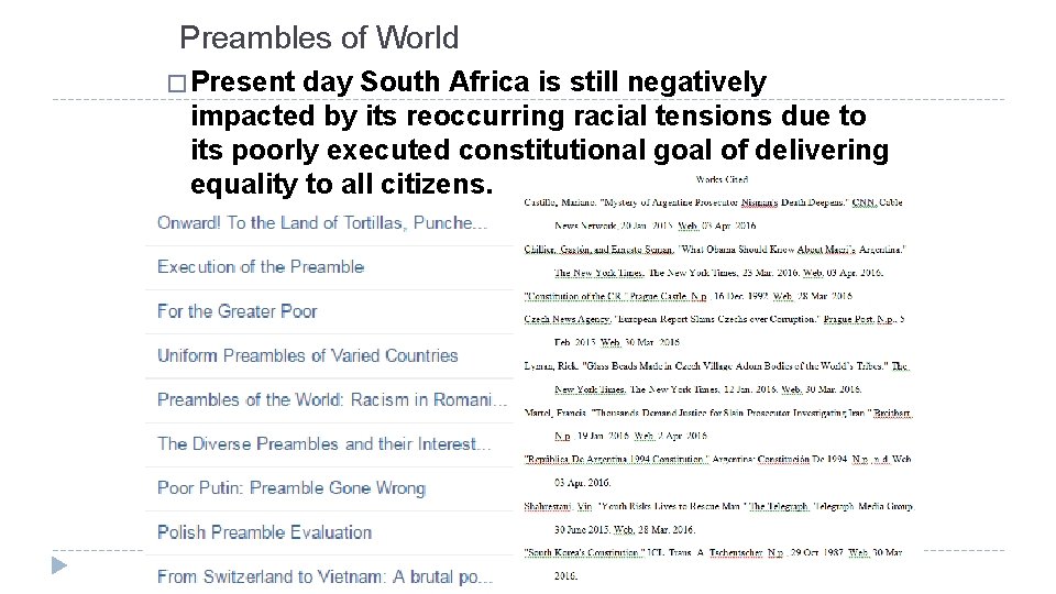 Preambles of the World PreamblesofWorld Grading D detailed