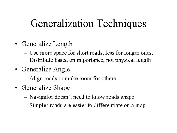 Rendering Effective Route Maps Improving Usability Through Generalization