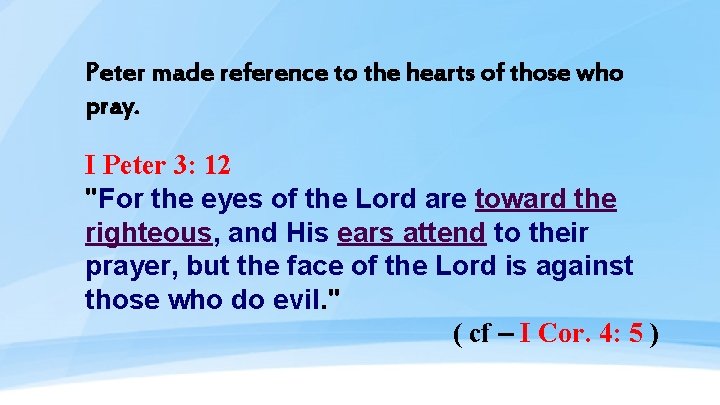 Why We Pray In The Assembly Thus far