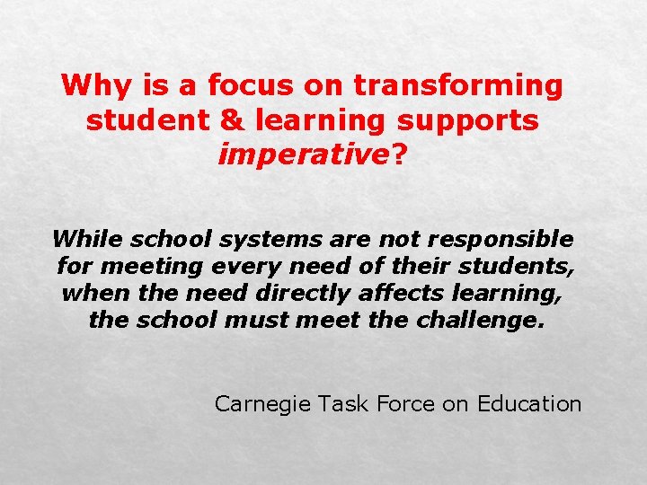 Addressing Barriers to Learning and Teaching and Reengaging
