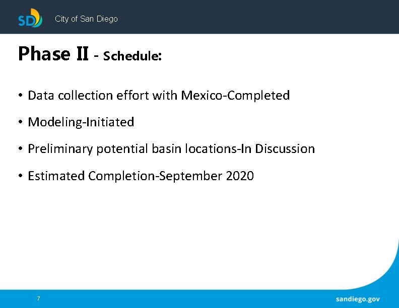 City of San Diego Transportation Storm Water Department