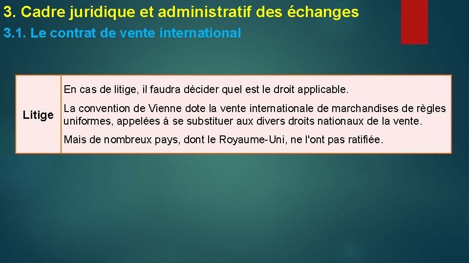 Chap 8 Le cadre institutionnel des changes internationaux