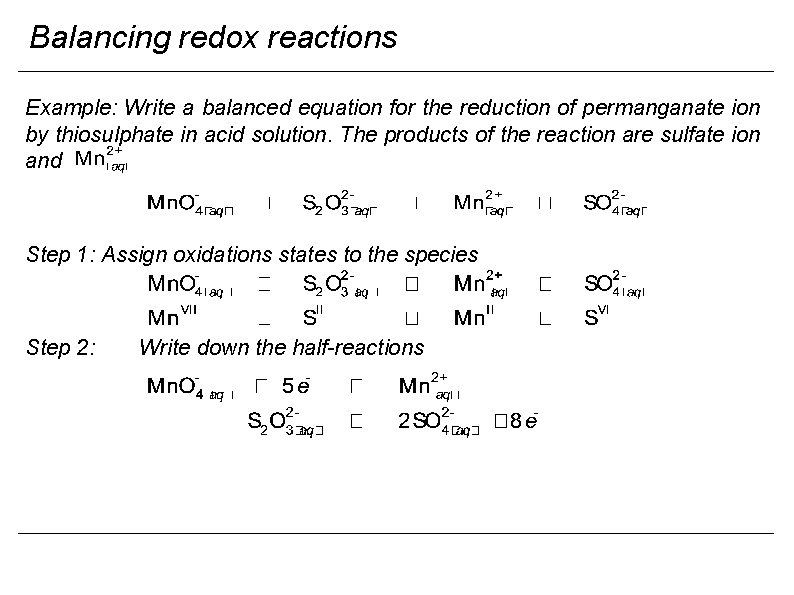 Chemistry 130 Electrochemistry Dr John F C Turner