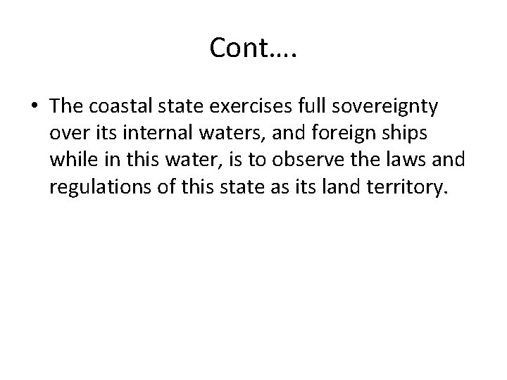 Chapter 1 MARITIME ZONES UNDER THE UNITED NATIONS