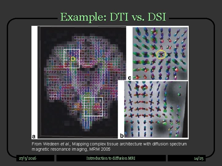 Introduction to diffusion MRI Slides prepared by Anastasia