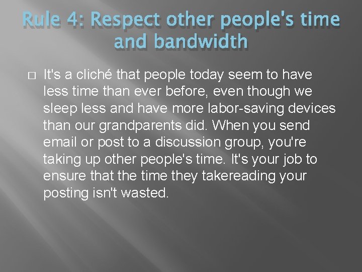 RULE 1 REMEMBER THE HUMAN The number 1