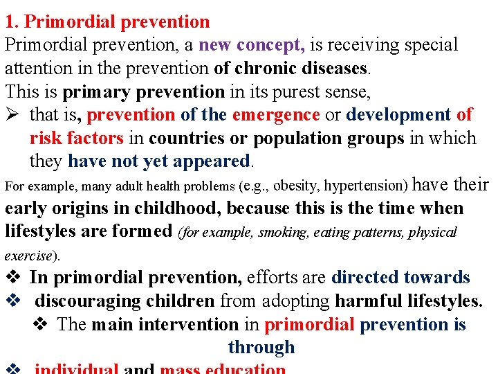 Prof DR Waqar Al Kubaisy DISEASE PREVENTION AND