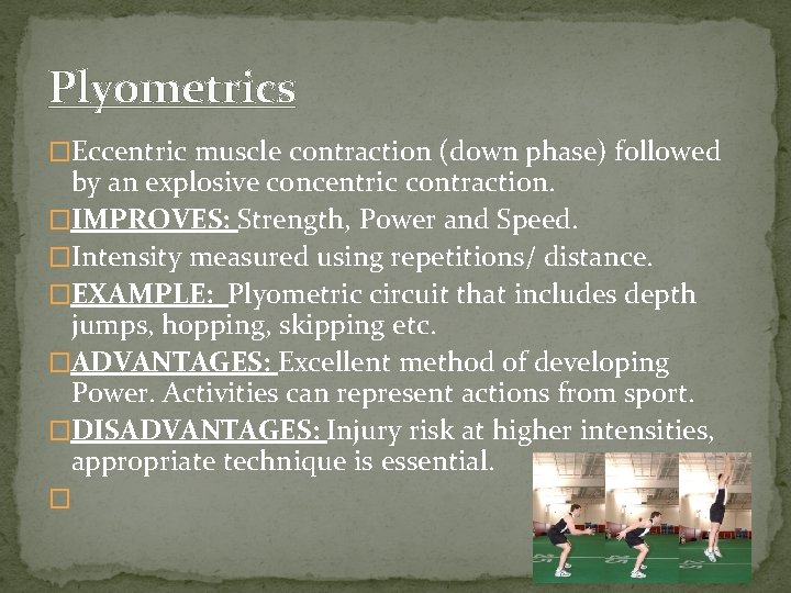 Section B Exercise Physiology Training Methods Training Methods