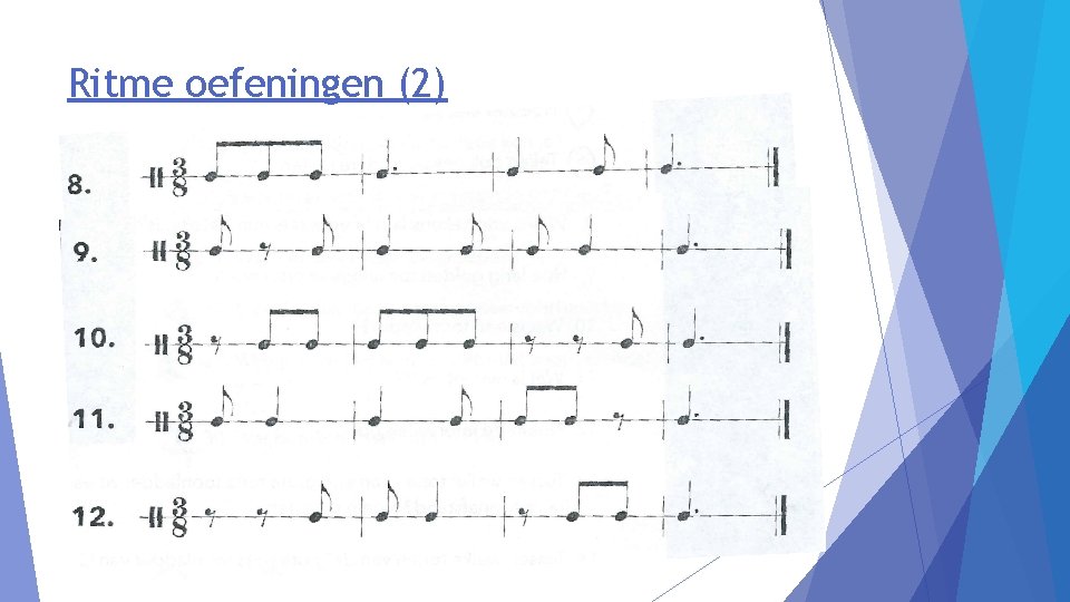 Welkom bij de theorieles Vraag Waarom hebben musici