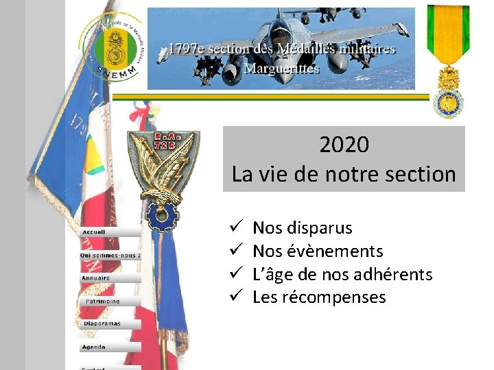 2020 La vie de notre section Nos disparus