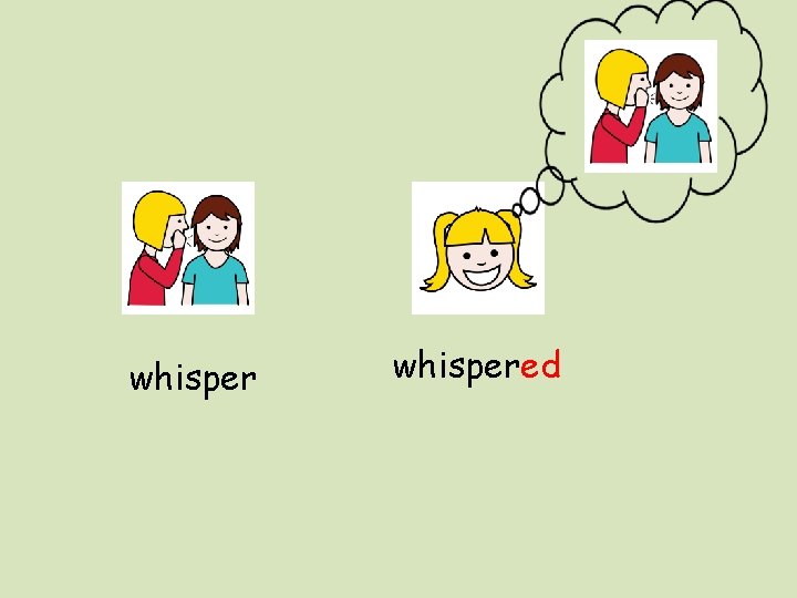 Simple Past Tense Regular Verbs Photographic images from