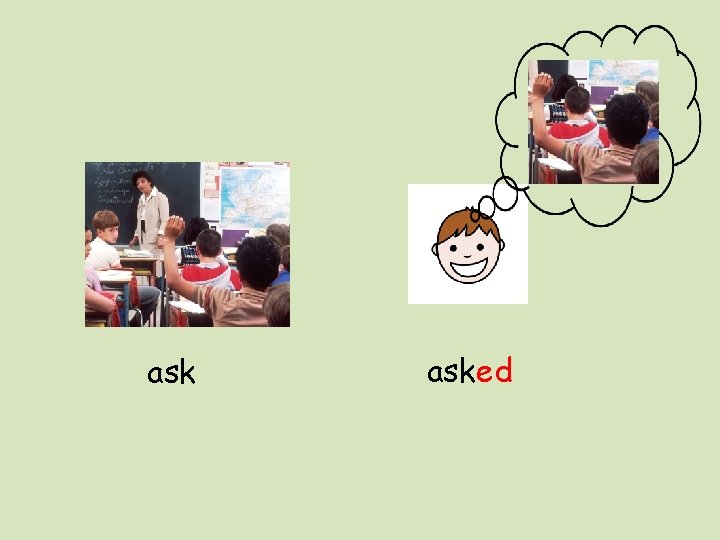 Simple Past Tense Regular Verbs Photographic images from