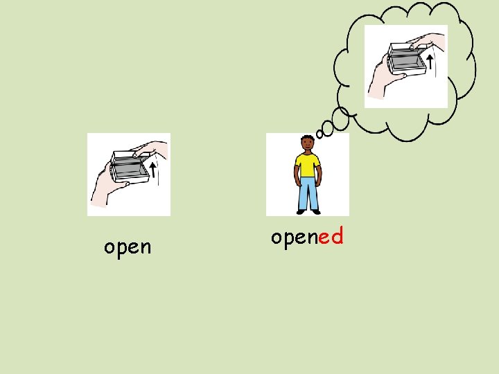 Simple Past Tense Regular Verbs Photographic images from