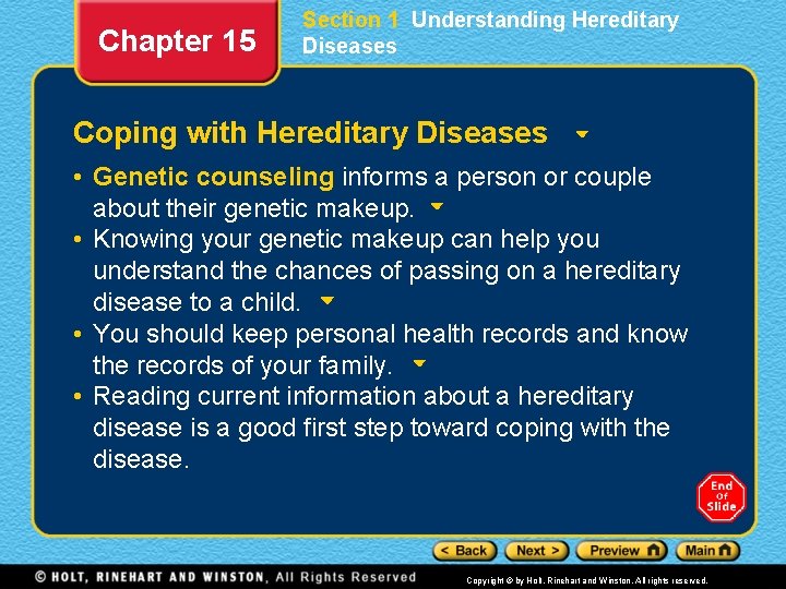 Chapter 15 Section 1 Understanding Hereditary Diseases Preview