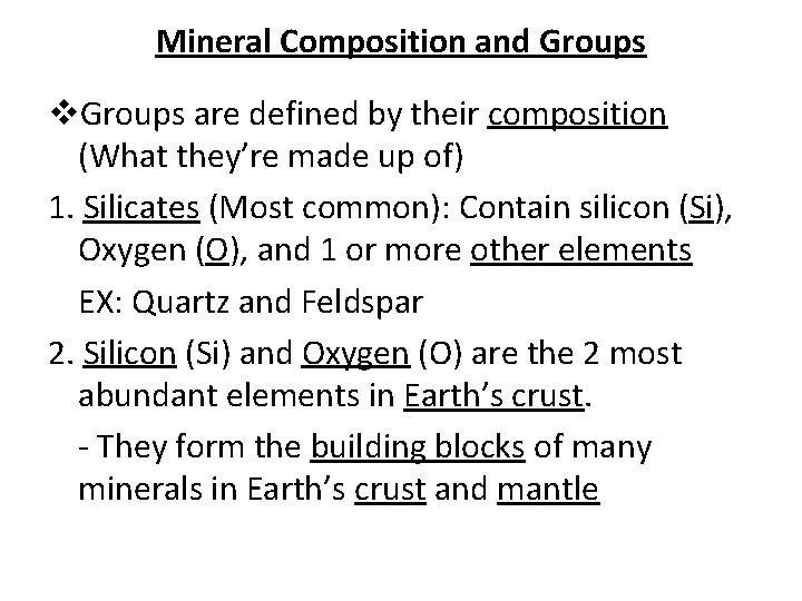 MINERALS Chapter 3 Section 1 What is it