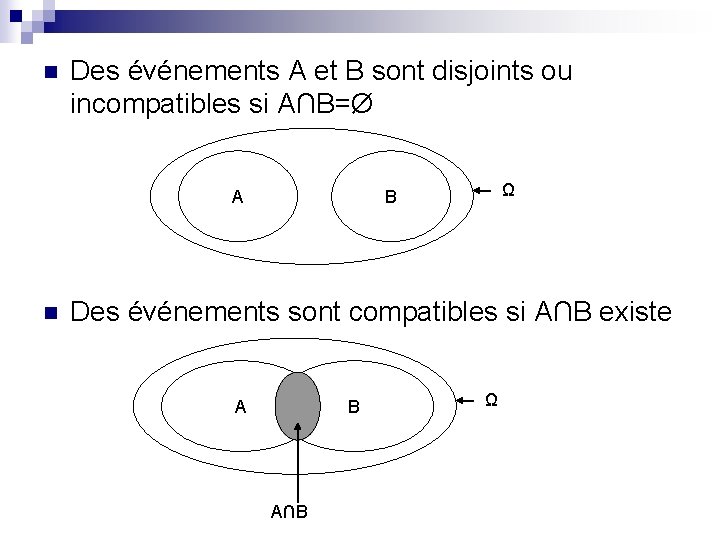 LES PROBABILITES I GENERALITES ET VOCABULAIRE Lunivers not