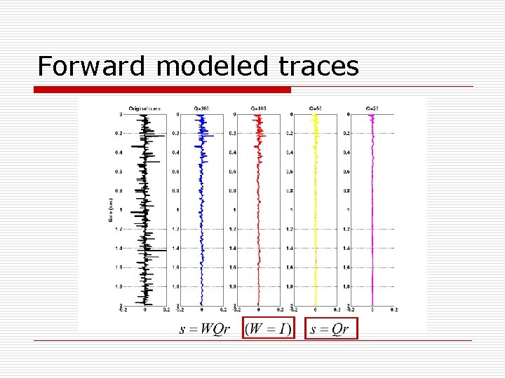Compensating for attenuation by inverse Q filtering Carlos