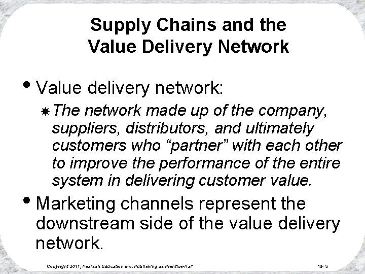 Marketing Channels Understanding Consumer and Business Chapter 10