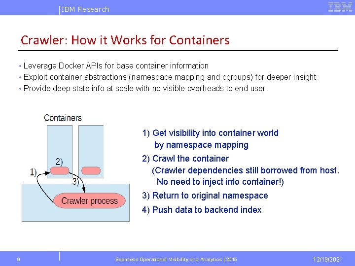 IBM Research Unified Monitoring and Analytics Seamless Operational
