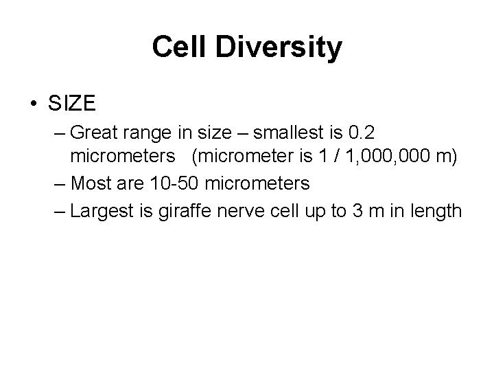 Ch 7 Cell Structure and Function Discovery of