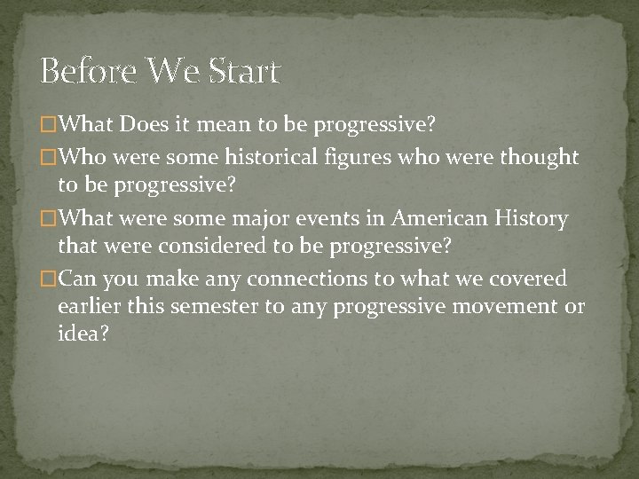 Modern America Emerges 1890 1920 The Progressive Era