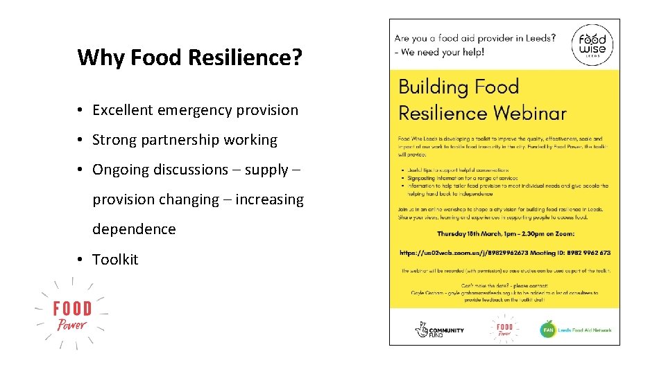 Building Food Resilience in Leeds Sonja Woodcock Food