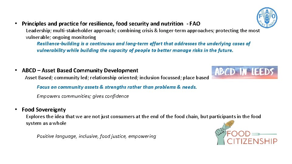 Building Food Resilience in Leeds Sonja Woodcock Food