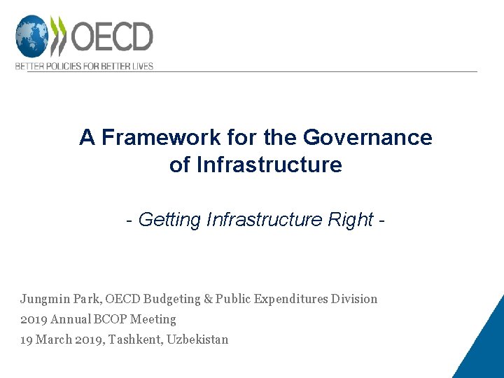 A Framework for the Governance of Infrastructure Getting