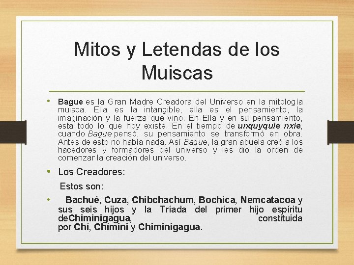 Mitos y Leyendas De La historia precolombina Por