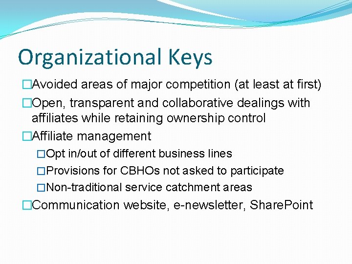 New Risk Collaboration Models for Providers Behavioral Health