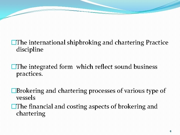 International Ship Brokering Chartering DSM 2309 by Dr